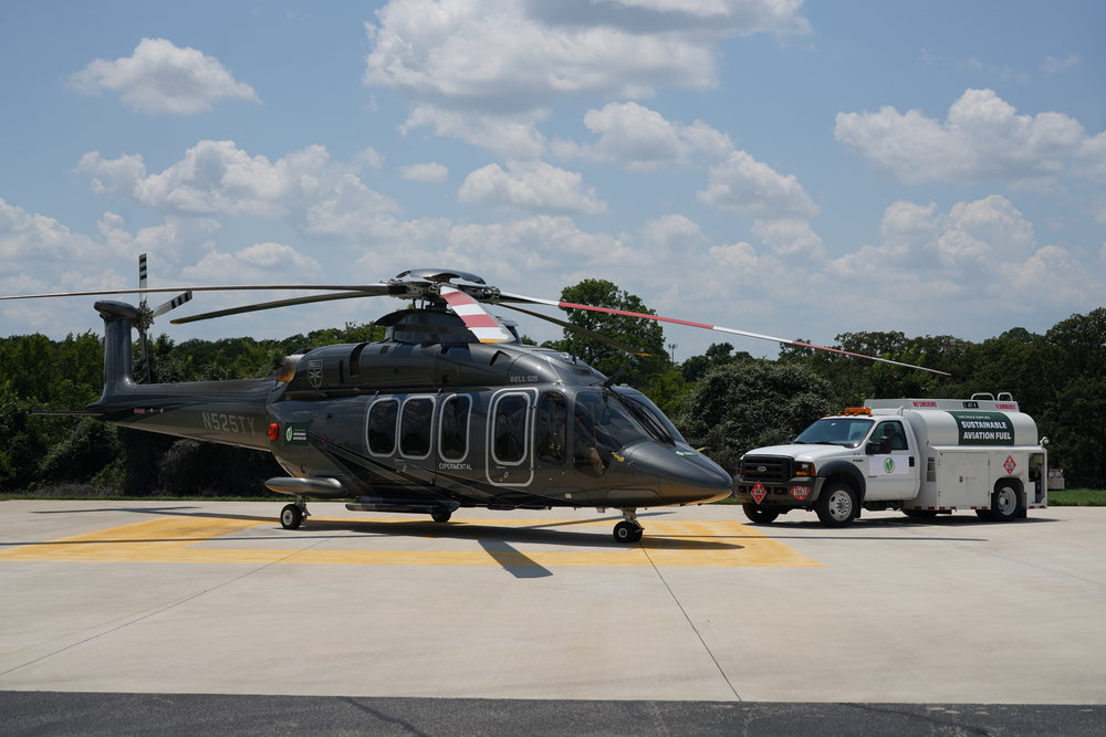 Bell 525 Completes First Flight With Sustainable Aviation Fuel Bell